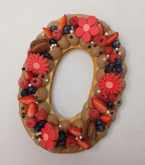 Number Cake Chocolat - Fruits rouges - L'Atelier Pâtisseries et Cie